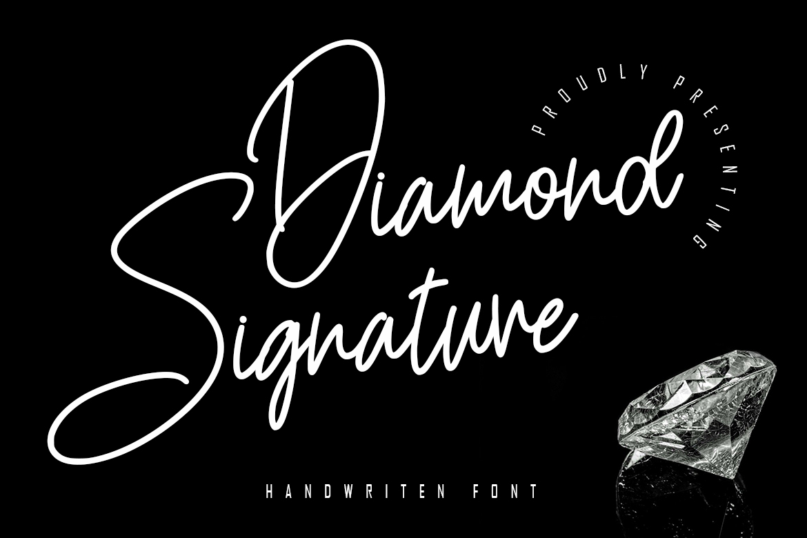 Diamond Signature Handwritten - Skiiller Studio